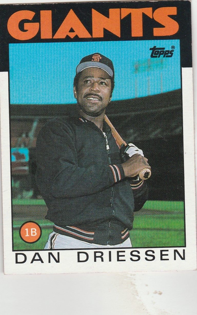 FREE SHIPPING-MINT-1986 Topps #65 DAN DRIESSEN GIANTS | eBay