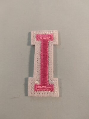 Pink Letter I Iron On applique 268438 | eBay
