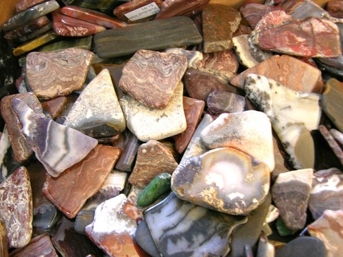 Agate & Mixed variety slices polished 1/2-2 inch 6 plus pieces 1/4 ...