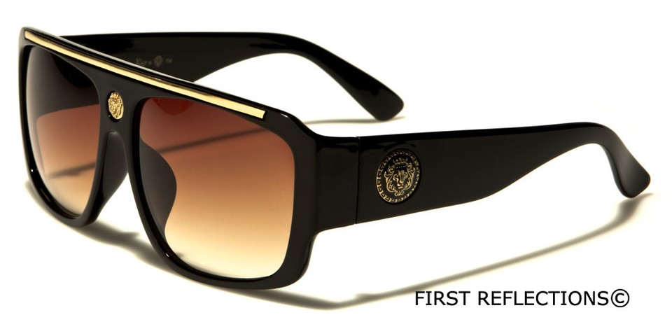 Kleo Square Frame Rapper Celebrity Hip Hop Glasses Gold Vintage Men ...