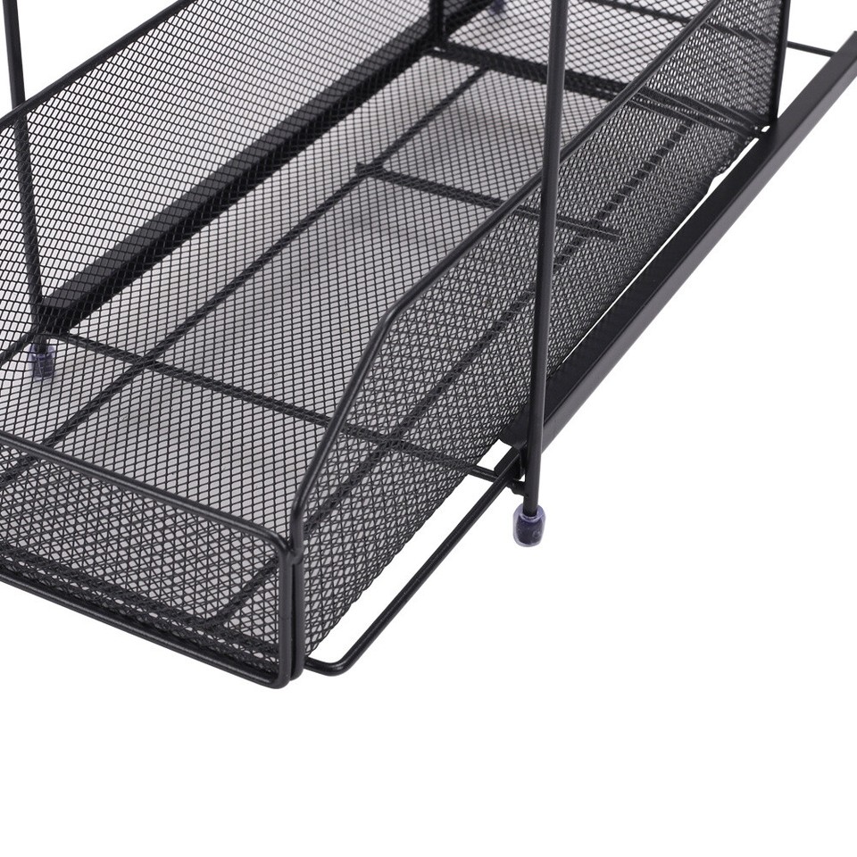 Width 100mm-250mm Pull Out Aluminum Basket Kitchen Larder Drawer ...