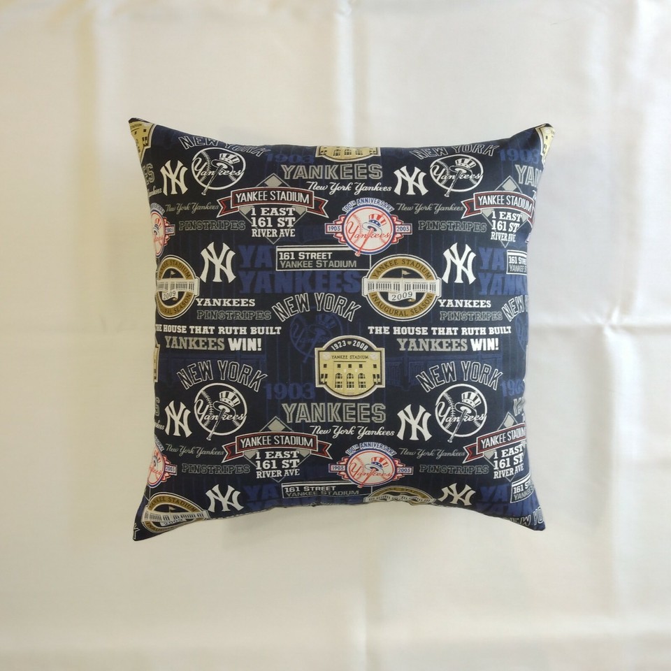 MLB NEW YORK YANKEES COMPLETE 15 X 15 COTTON PILLOW - GIFTS 10 Styles ...