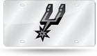 San Antonio Spurs Premium Laser Cut Tag License Plate, Mirrored Acrylic ...