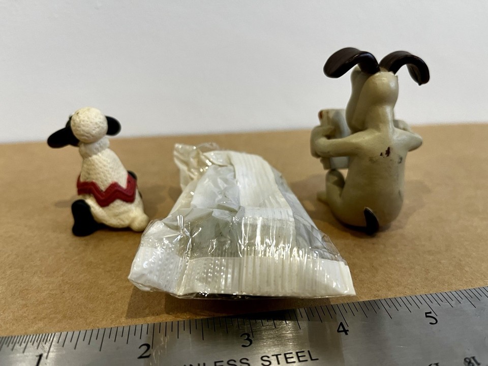 3x Aardman Animation figures from Wallace And Gromit and Shawn The ...
