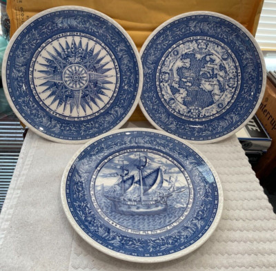 3 Christopher Columbus 500th Anniversary Discovery 1492 Plates NIKKO ...