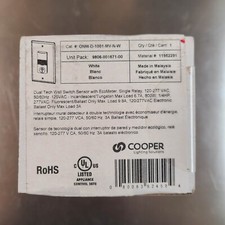 Lot Of (1) Cooper Greengate - OSW-P-1001-MV-W Level Occupancy Sensor ...