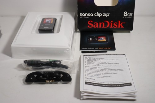 SanDisk Sansa Clip Zip Black (8 GB) Digital Media Player for sale ...