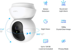 Pan/Tilt Smart Security Camera, Indoor CCTV, 360° Rotational Views ...