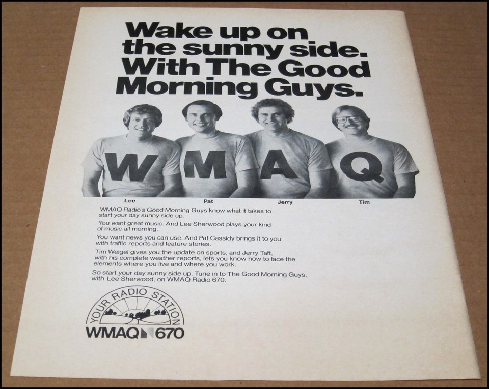1979 WMAQ 670 Chicago Radio Station Print Ad Advertisement Jerry Taft ...