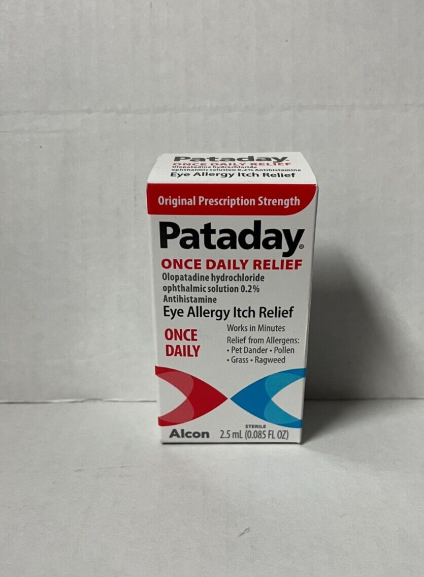 Alcon Pataday Once Daily Relief Eye Allergy Itch Relief - 2.5ml (2 Pack ...