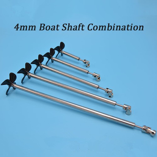 Model Boat Stainless Steel 4mm Ship Shaft Drive Shaft 4 Blades ...