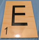 Personal-Scrabble Look Piece Art - Individual Letters (E) 8" x 6" x .5 ...
