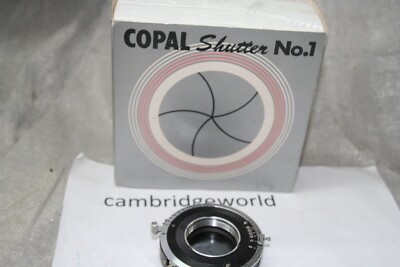 Copal No.1 #1 Shutter for Large Format Lenses in Box with RETAINING ...
