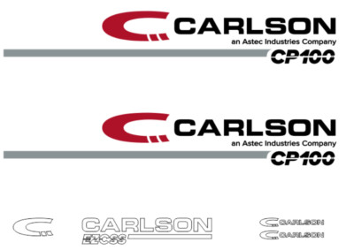 2019 CARLSON CP100 II DECAL KIT STICKER SET CP 100 PAVER | eBay