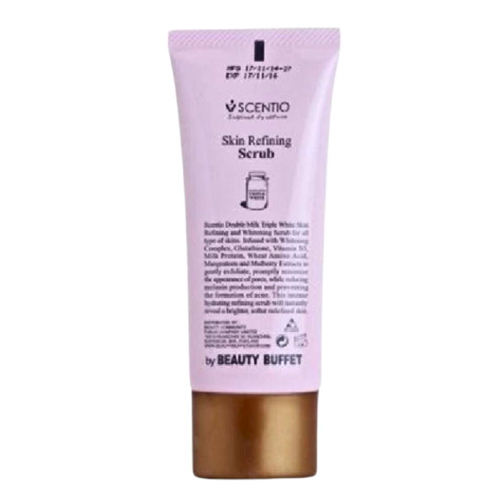 Beauty Buffet Scentio Double Milk Triple White Skin Refining Gel Scrub ...