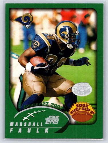 2002 Topps #310 Marshall Faulk St. Louis Rams WW | eBay