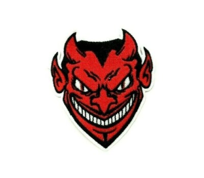 Demon Devil Patch Red Embroidered Heat Rock Motor MC Rider Biker Satan ...