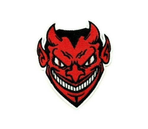 Demon Devil Patch Red Embroidered Heat Rock Motor MC Rider Biker Satan | eBay Australia