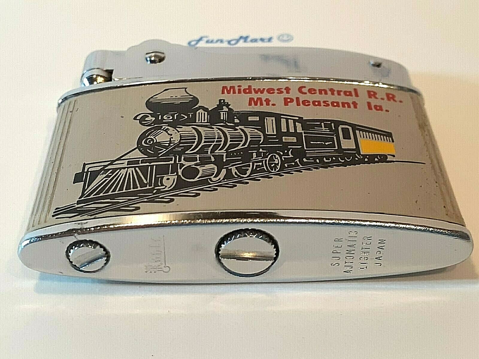 COLLECTOR'S Vintage NOS NEVER FIRED FLAT Midwest Central RAILROAD ...