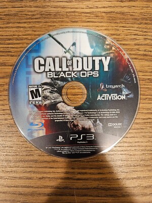 Call of Duty Black Ops 1 (DISC ONLY) Original PS3 TESTED Playstation 3 ...