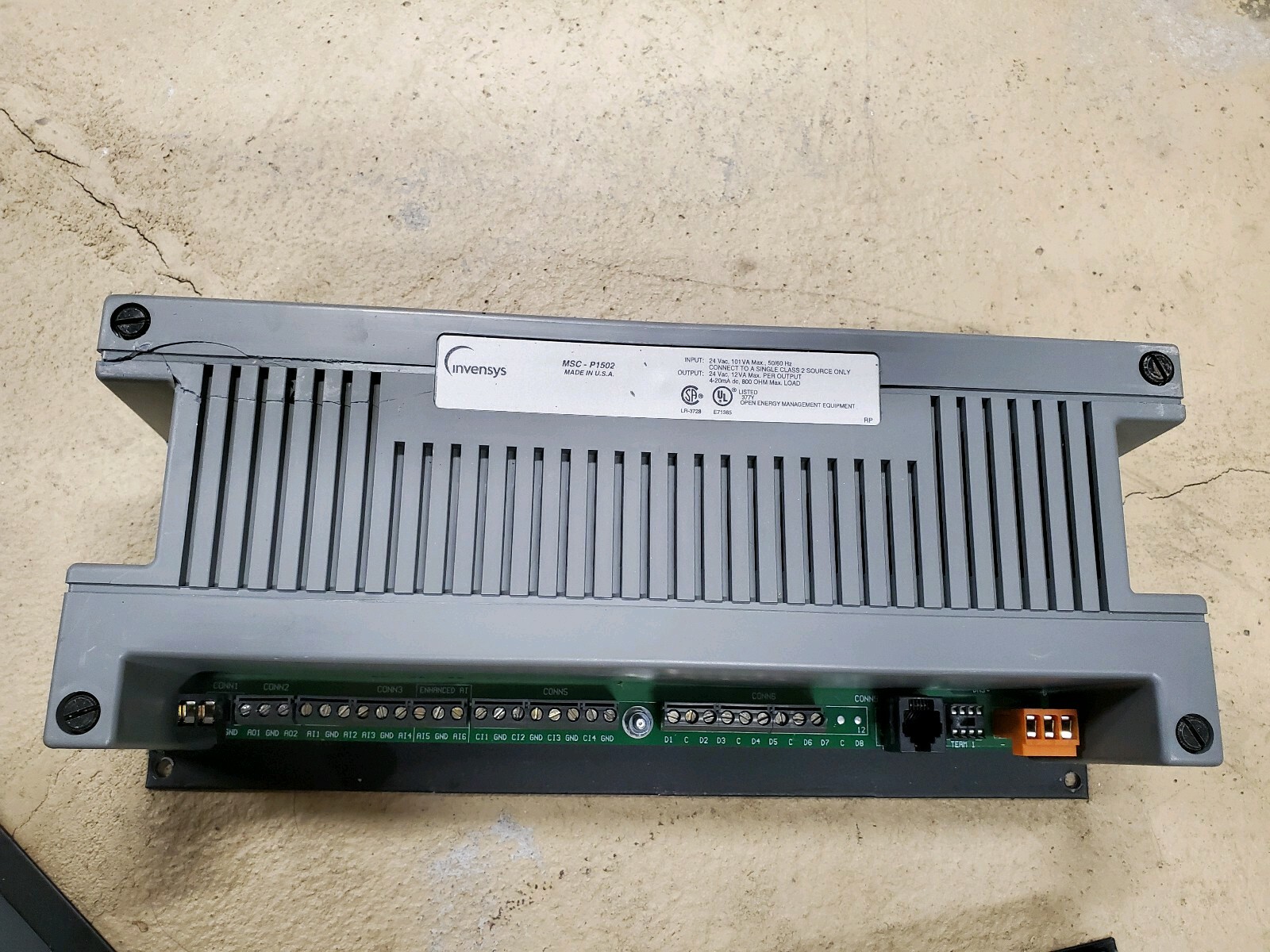 Invensys/ MSC-P1502 Microsmart Controller Environmental Control ...