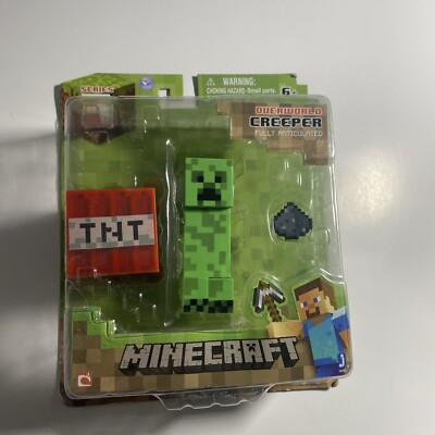 MINECRAFT SERIES 1 OVERWORLD CREEPER FULLY ARTICULATED NEW PACKAGE Open ...