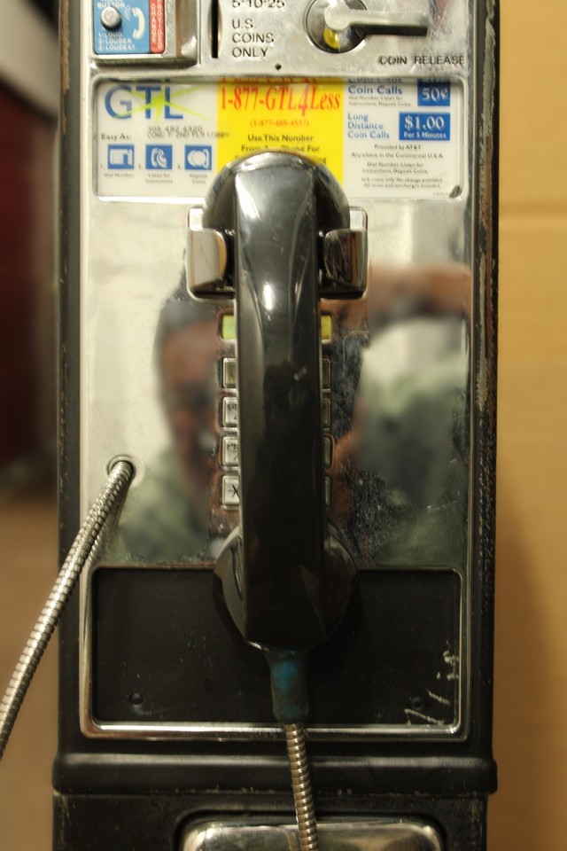 Vintage GTL Payphone Pay Phone Volume Push Button 80's 90's Man Cave ...