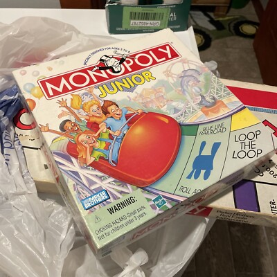 Monopoly Jr Junior Vintage Board Game Parker Brothers Hasbro 1999 | eBay