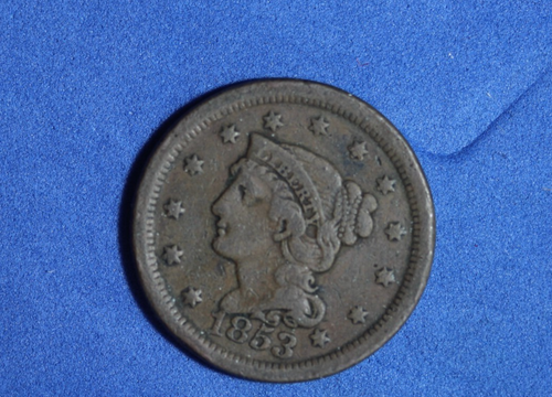 1853- Head Large One Cent Coin #P29344 | eBay