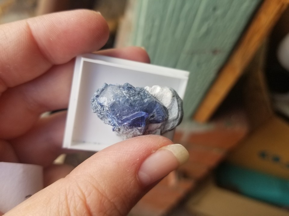 Benitoite Crystal In Matrix Specimen Raw | eBay