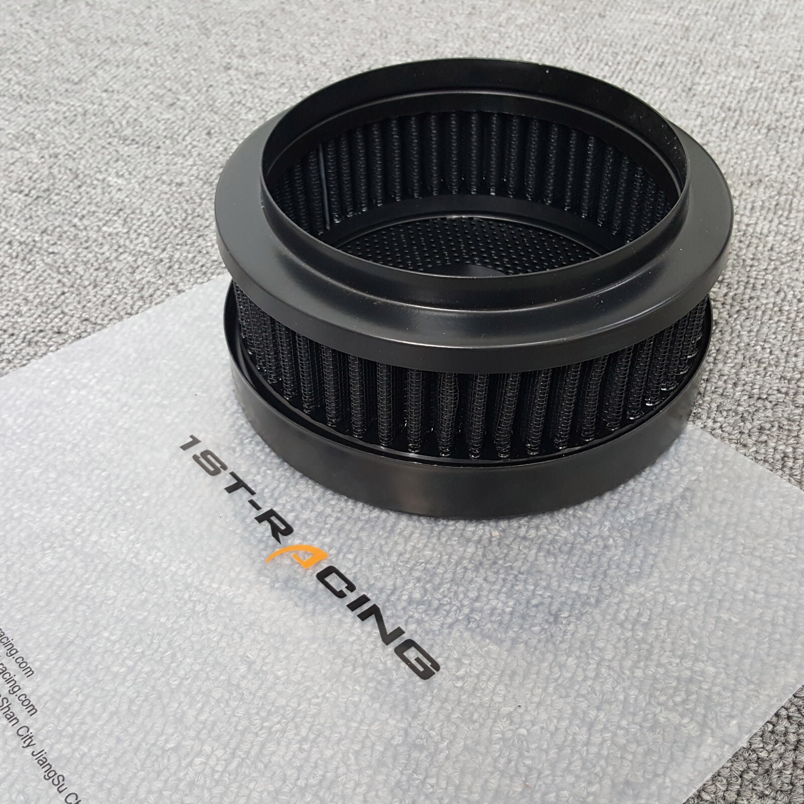 Black Element 6''x2'' Round Air Filter Cleaner For 5-1/8''Diameter ...