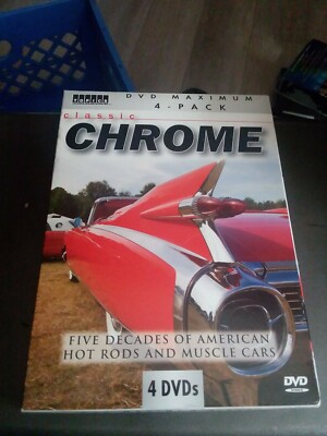 CLASSIC CHROME 4 DISC DVDS FIVE DECADES OF AMERICAN HOT RODS AND MUSCLE ...