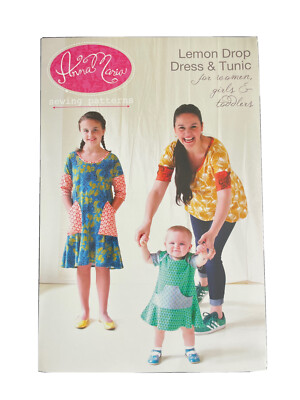Anna Maria Horner Sewing Pattern LEMON DROP DRESS TUNIC AH-016LD New | eBay