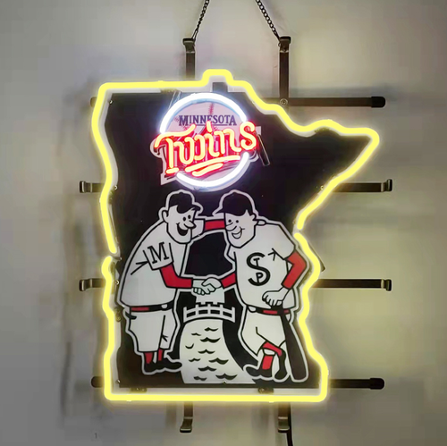 Minnesota Twins Team Neon Sign For Home Bar Pub Club Man Cave Room Wall ...