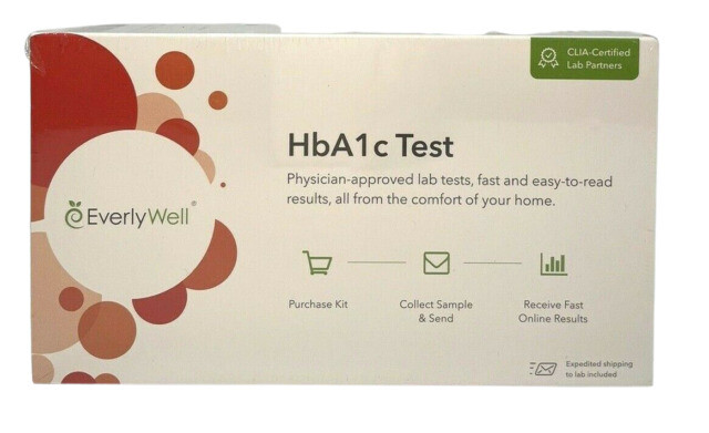 EverlyWell HB a1c blood sugar glucose self home test kit expire 10/26 ...