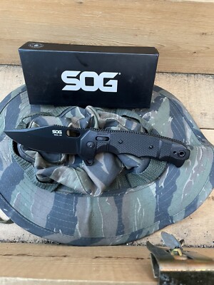 New SOG SEAL XR S35VN FOLDING KNIFE BLACK New | eBay