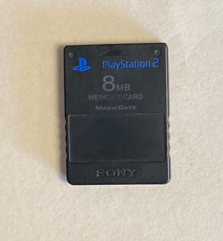 Sony Playstation 2 PS2 Official OEM MagicGate 8mb Memory Card Genuine ...