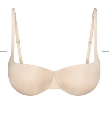 NWT 34 D Skims Ultimate BALCONETTE Push Up Bra CLAY | eBay