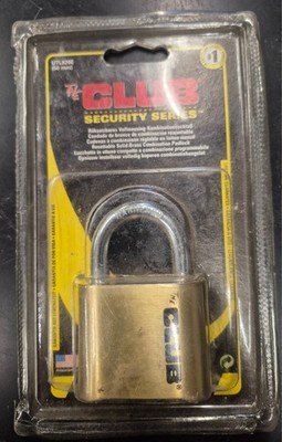 The Club Security Series UTL826E 50mm Solid Brass Body Combination Lock ...