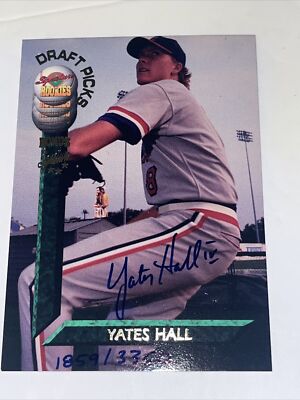 1994 Signed Signature Rookies Draft Picks Bonus Yates Hall Rookie ...