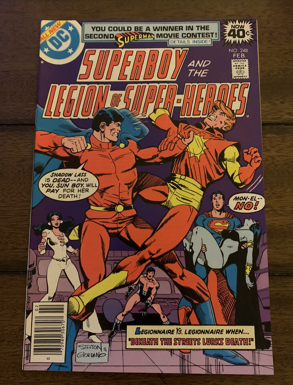 DC Comics Superboy and the Legion of Super-Heroes #248 VF Staton Mon-El ...