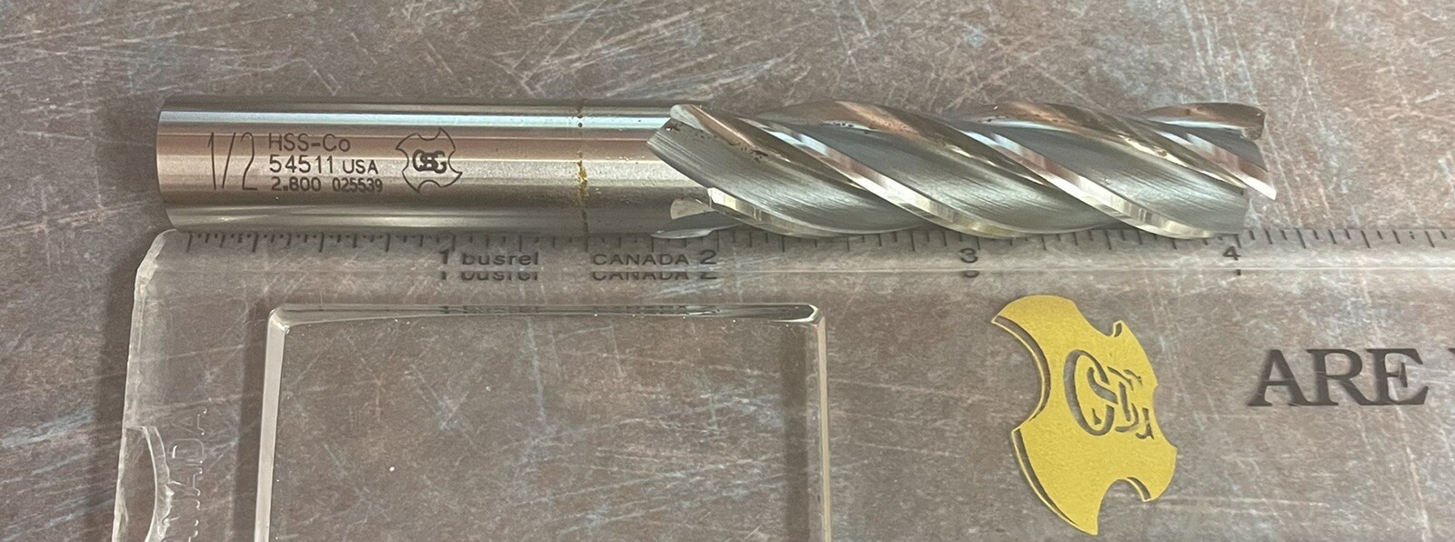 OSG 1/2" x 1/2" SHANK. 2" LOC, 4" OAL. 4-FLUTE END MILL | eBay