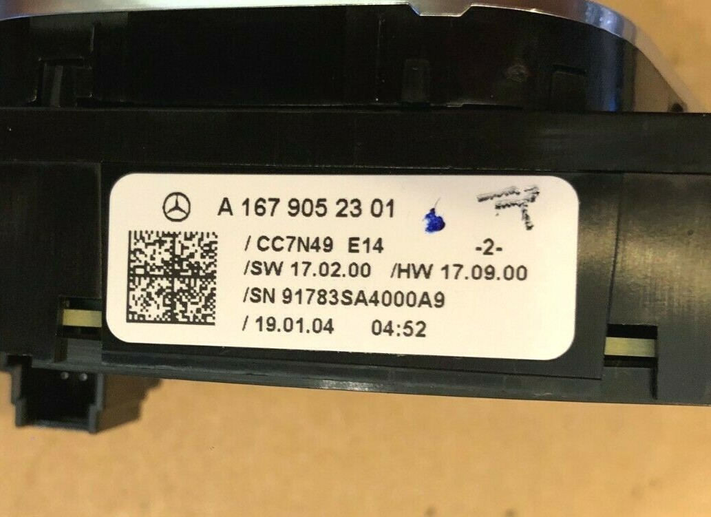 Mercedes BENZ SWITCH BLOCK PART# 16790523017N49 1679052301 GENUINE OEM ...