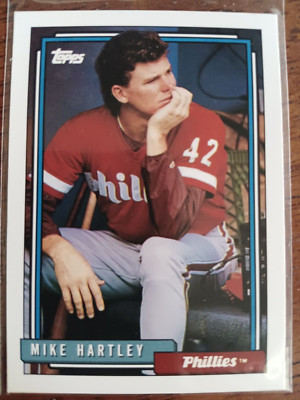 MIKE HARTLEY PHILADELPHIA PHILLIES 1992 TOPPS BASEBALL CARD #484 | eBay