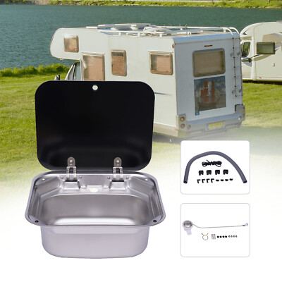 RV Caravan Sink Hand Wash Rectangular Basin For Camper Kitchen Semi ...