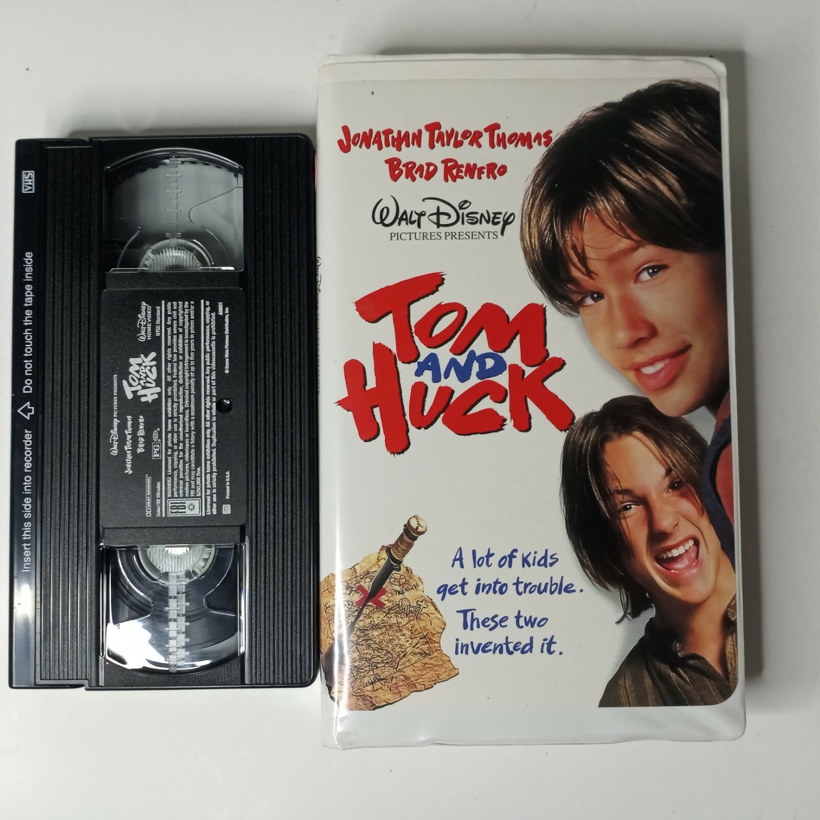 Disney's Tom and Huck VHS 1996 Clam Shell Jonathan Taylor Thomas Kids ...