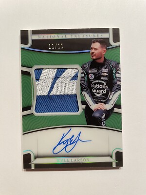 2022 KYLE LARSON Panini Racing NATIONAL TREASURES Auto Autograph NASCAR ...