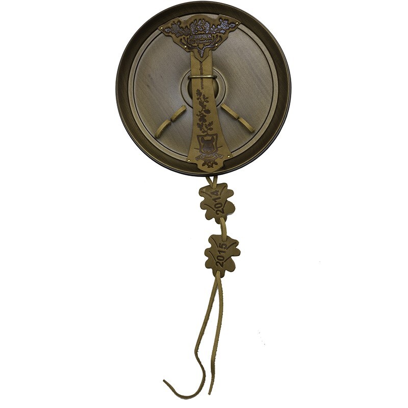 Trophy Board for Hunting, Wooden Trophy Plate, Leather Trimmed Trophy ...