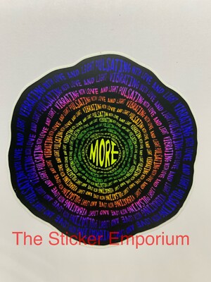 Phish More Vibrating Love & Light Sticker ~ Water Bottle ~ Laptop ...