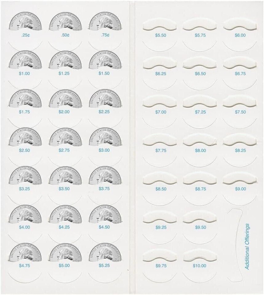 50 - Blank $10 Quarter Collectors, Gleaners for Quarters, Quarter Coin ...